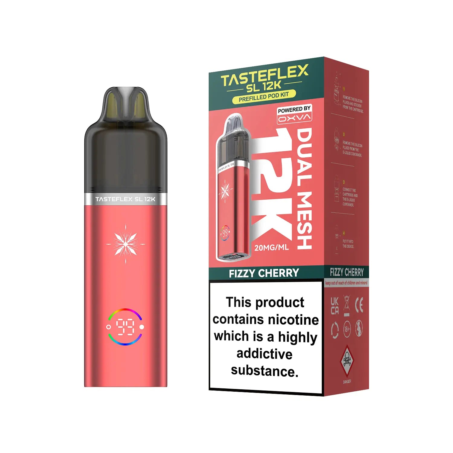 Fizzy Cherry OXVA Tasteflex SL 12K Pod Kit | £8.99 – Juicy Vapes