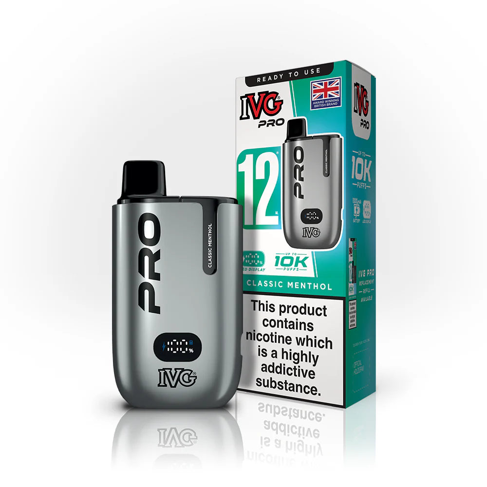 Classic Menthol IVG Pro 12 Pod Kit | 10,000 Puffs – Juicy Vapes