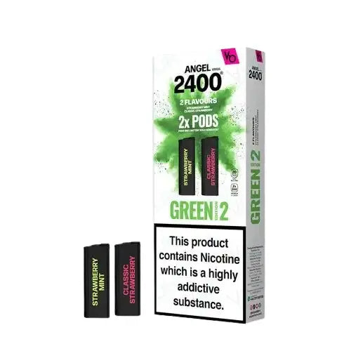 Green Edition 2 Angel 2400 Refill Pods | Only £4.99